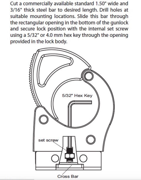 internal set screw design | Santa Cruz Gun Locks LLC