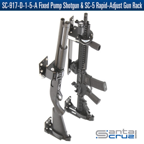 MODEL SC-917-D-1-5-A FIXED PUMP SHOTGUN & SC-6 RAPID-ADJUST GUN RACK ...