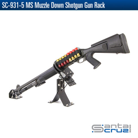 MODEL SC-931-5-MS MUZZLE DOWN SHOTGUN GUN RACK | Santa Cruz Gun Locks LLC