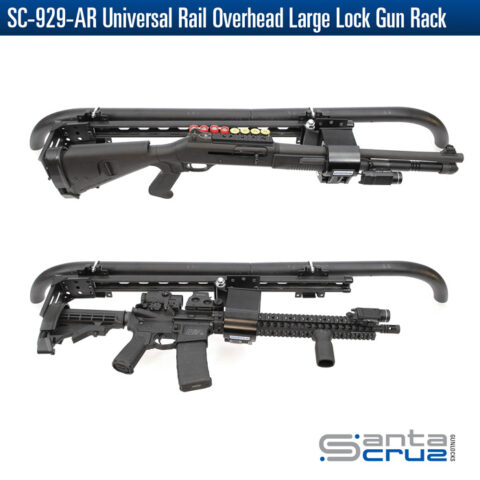 MODEL SC-929-AR UNIVERSAL RAIL OVERHEAD LARGE LOCK GUN RACK | Santa ...